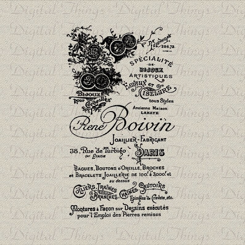 French Script French Ad French Decor Wall Decor Art Printable | Etsy