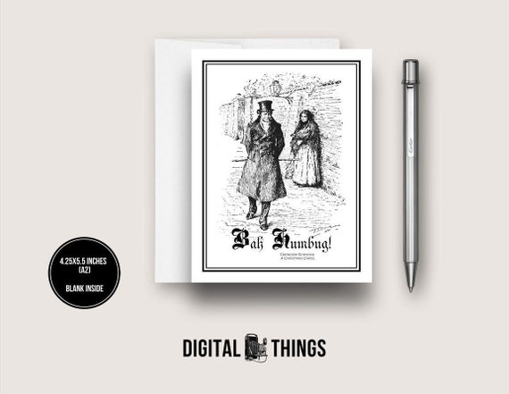 Christmas Card Set A Christmas Carol Charles Dickens Scrooge - Etsy