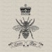 Queen Bee Crown Script Digital Download for Iron on Transfer Fabric ...