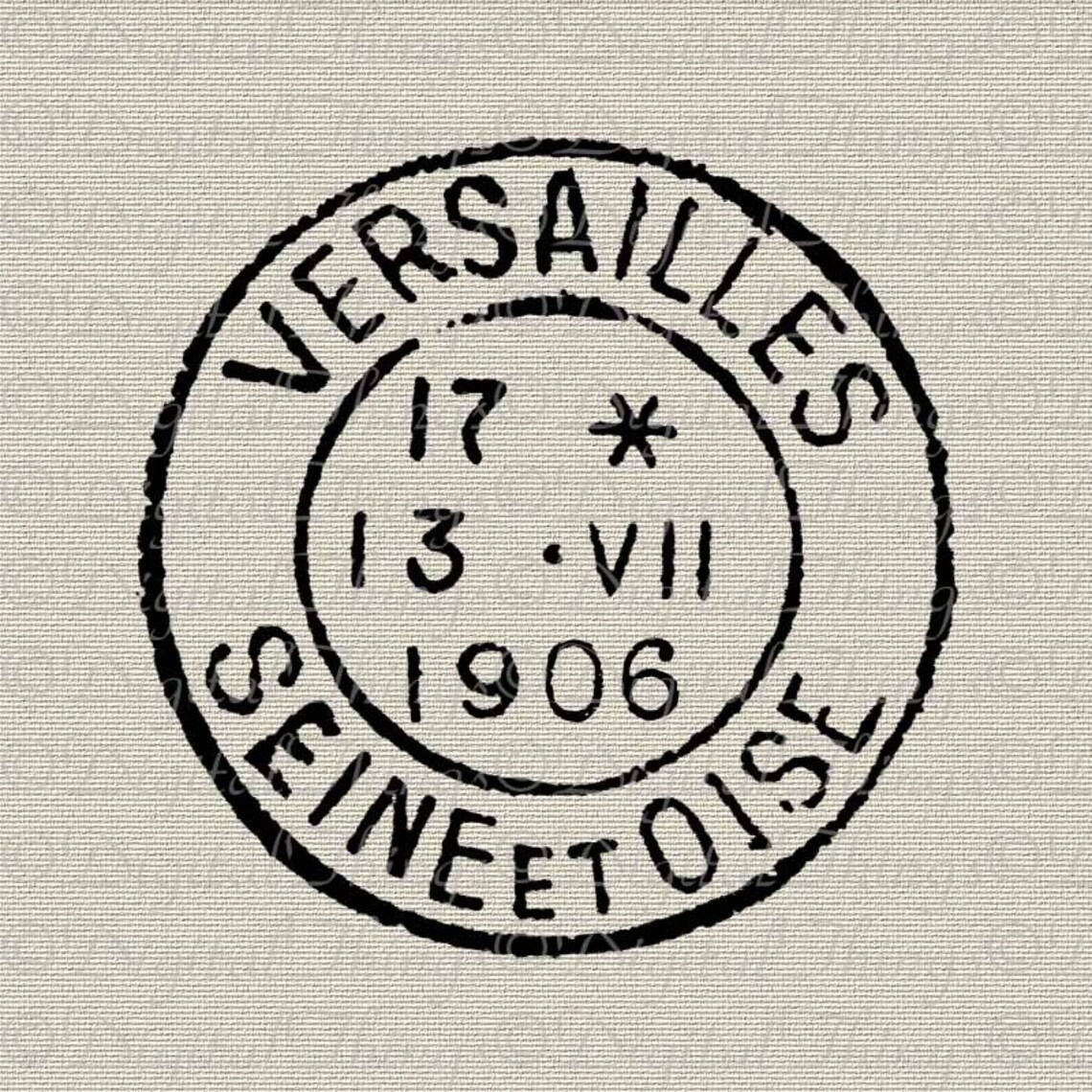 French Stamp French Postmark French Decor Wall Decor Art - Etsy