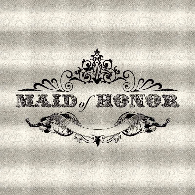 MAID of HONOR Bridal Party Bachelorette Party Wedding Script - Etsy