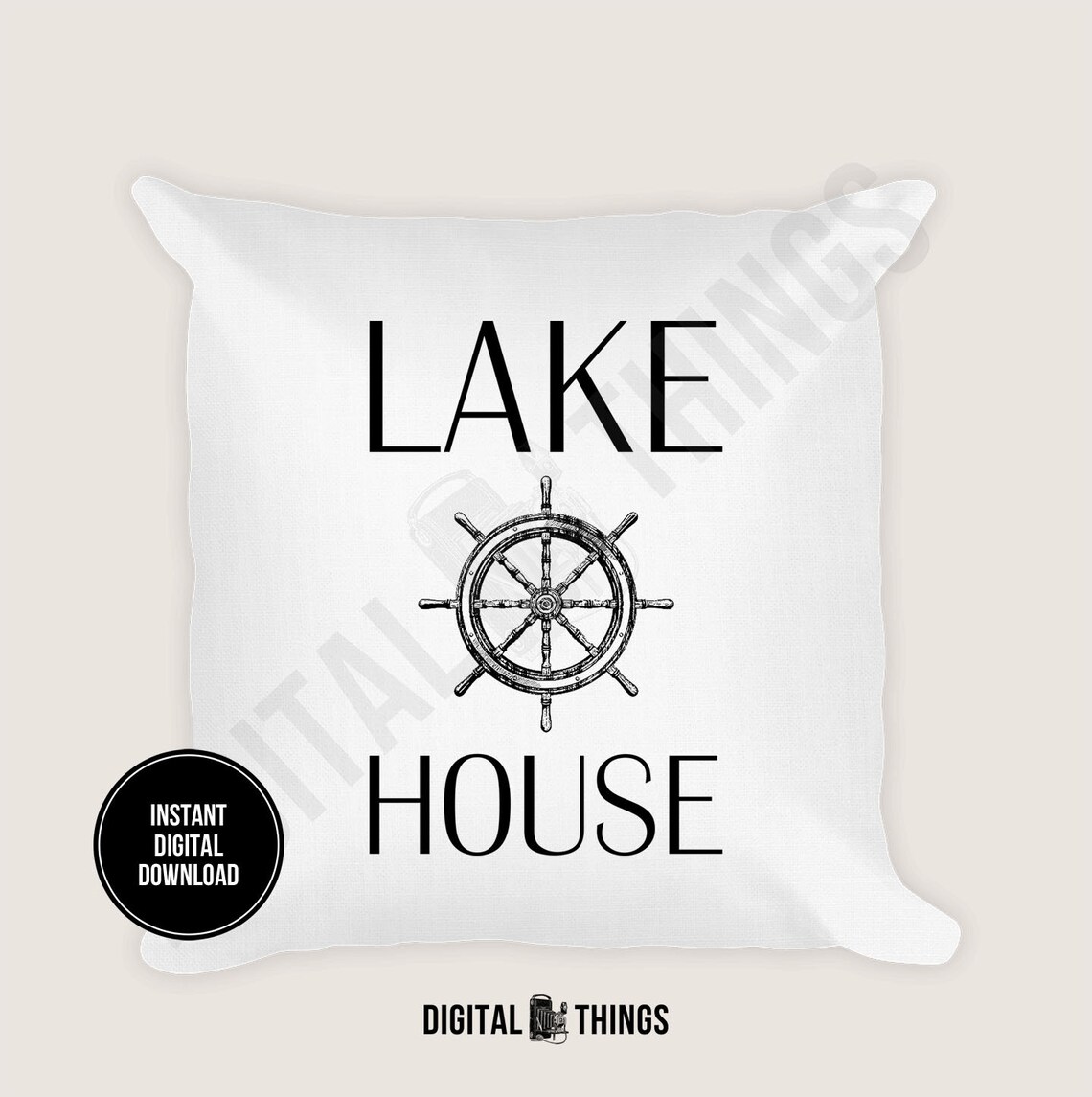 Lake House Boat Ship Wheel Nautical Art Wall Decor Art - Etsy
