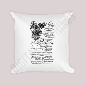 French Script French Ad French Decor Wall Decor Art Printable Digital ...