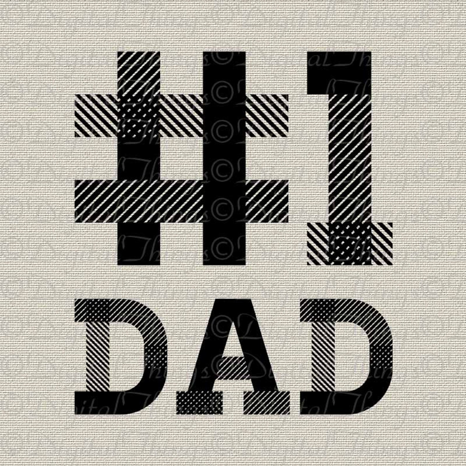 Fathers Day Number 1 Dad Typography Wall Decor Art Printable | Etsy