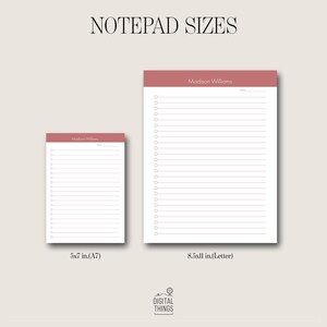 Personalized to Do List Notepad, Custom Notepad Planner, Personalized ...