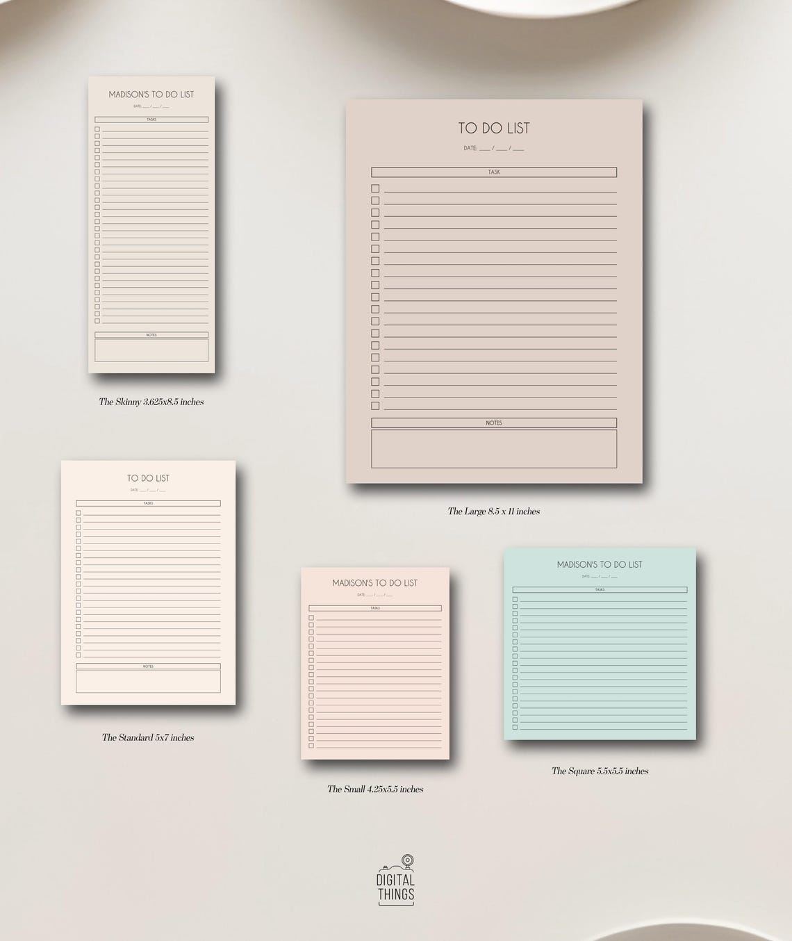 Personalized to Do List Notepad, Custom Minimalist Notepad Planner ...