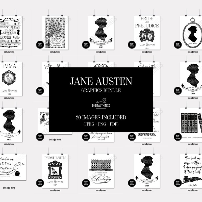 Jane Austen Svg - Etsy