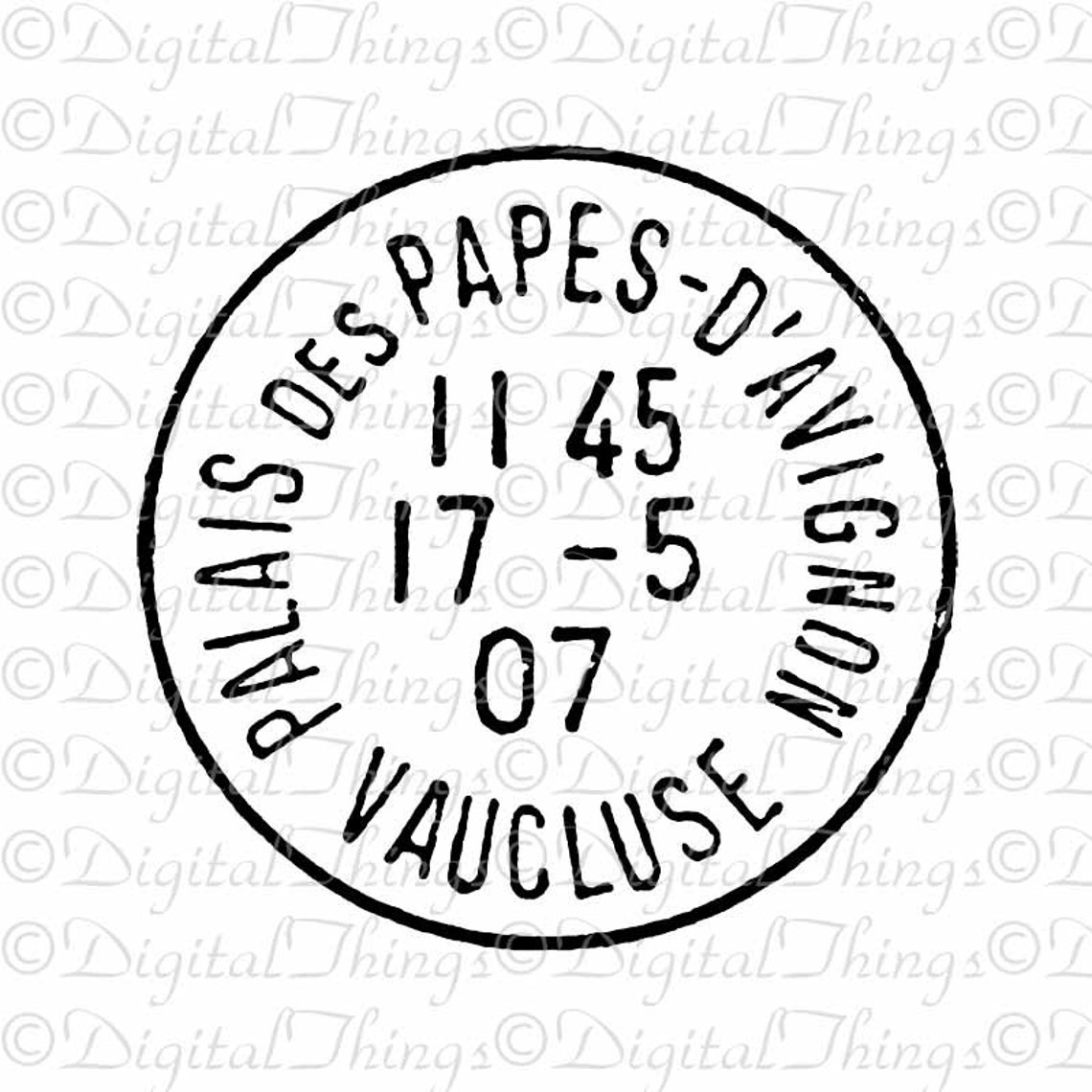 French Stamp Postmark Post Mark French Decor Wall Decor Art - Etsy