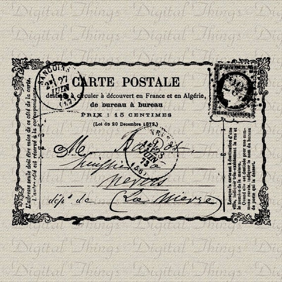 French Stamp French Postcard French Postmark French Decor | Etsy