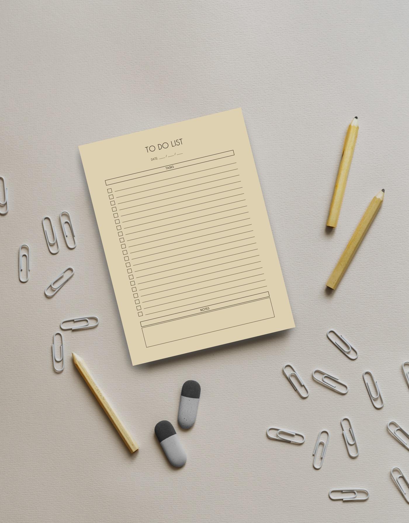 Personalized to Do List Notepad, Custom Minimalist Notepad Planner ...