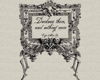 Edgar Allan Poe the Raven Clipart/digital Print Images - Etsy