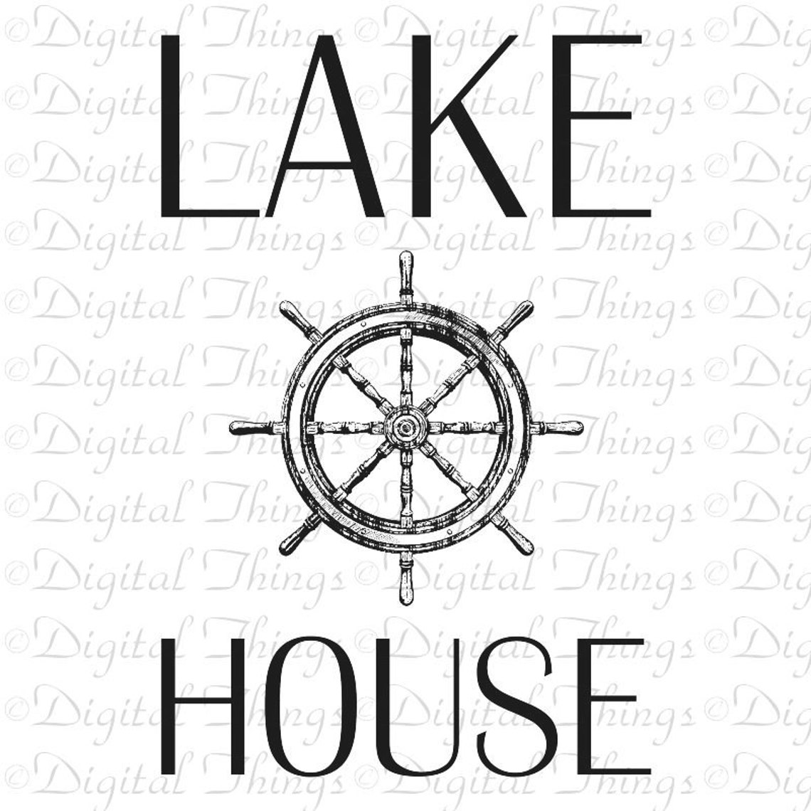 Lake House Boat Ship Wheel Nautical Art Wall Decor Art - Etsy