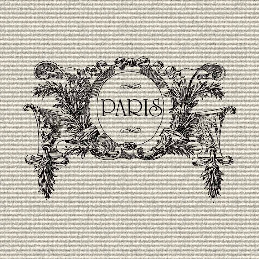 Vintage French Paris Sign Floral French Decor Wall Decor Art - Etsy