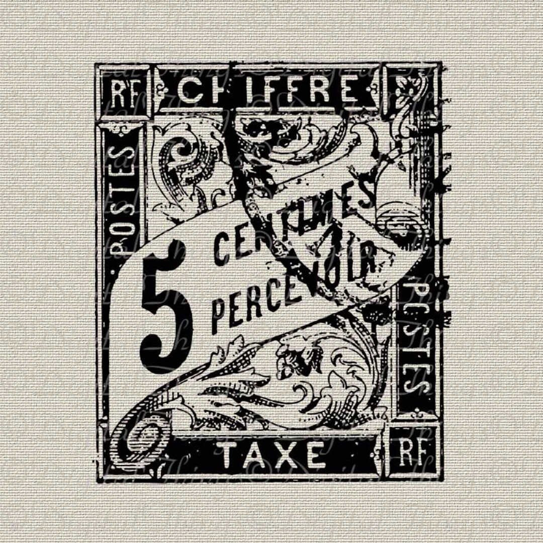 French Stamp Postage French Postmark French Decor Printable - Etsy