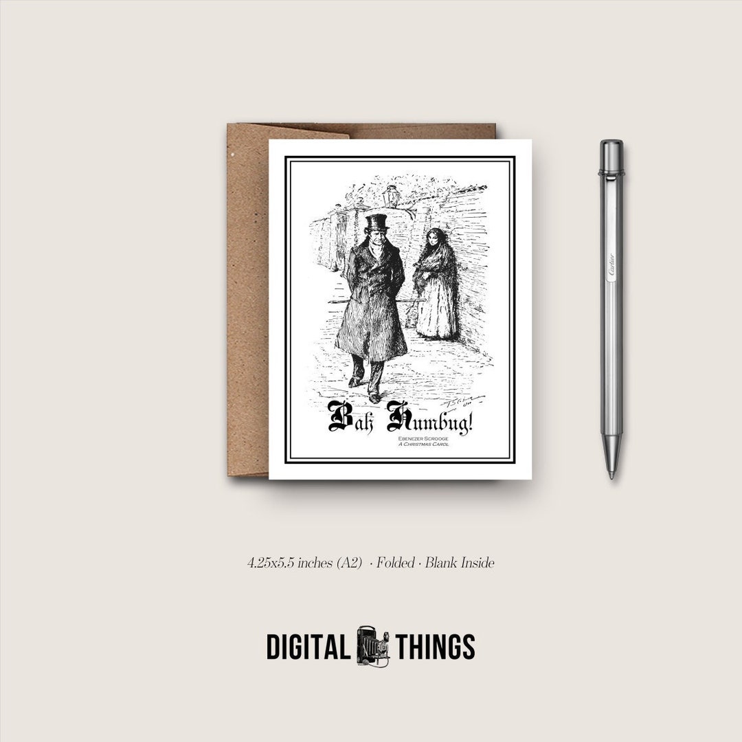 Christmas Card Set A Christmas Carol Charles Dickens Scrooge - Etsy