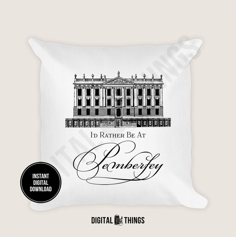 Jane Austen Pride and Prejudice Mr Darcy Pemberley Wall Decor Printable ...