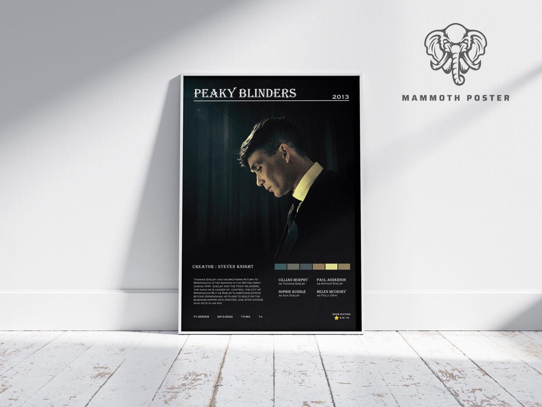 Peaky Blinders TV Poster, Retro Design (custom Colors & Sizes) - Etsy