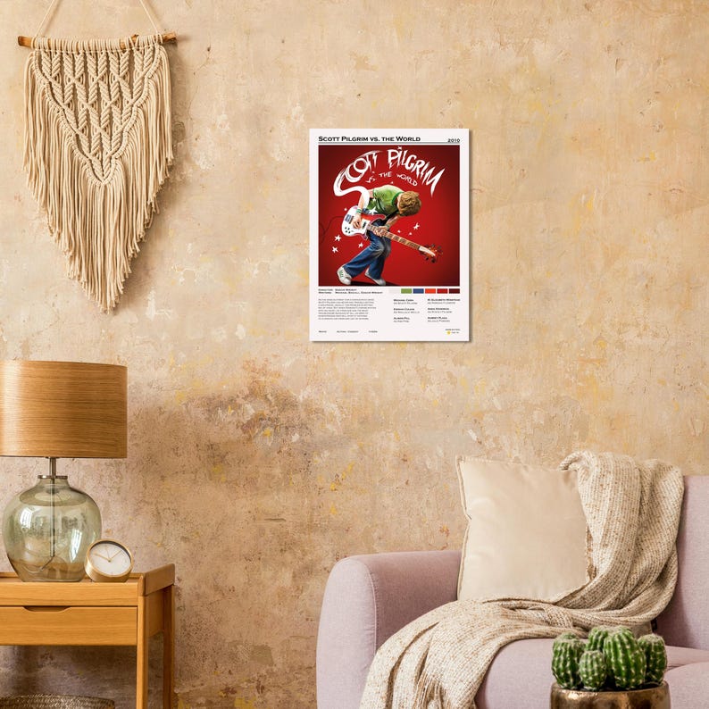 Scott Pilgrim Vs. the World Movie Poster, Custom Wall Art Print - Etsy