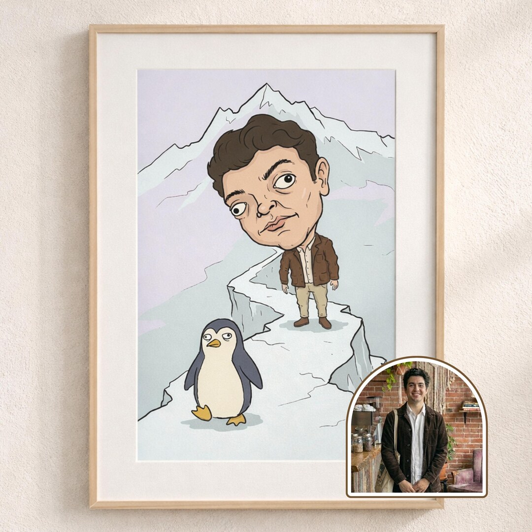 Custom Nihilist Penguin Portrait Journey Print Motivational Poster ...