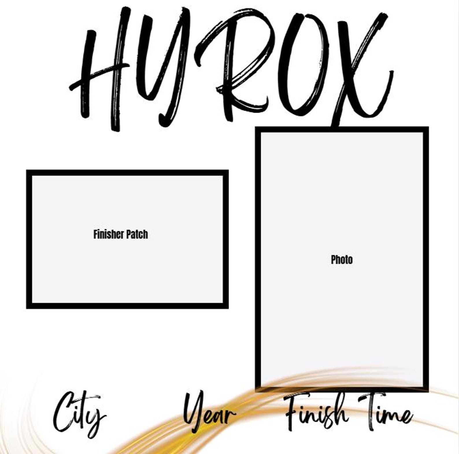 HYROX Finisher Frame | Printable Patch & Photo Display | Final Rep Co ...