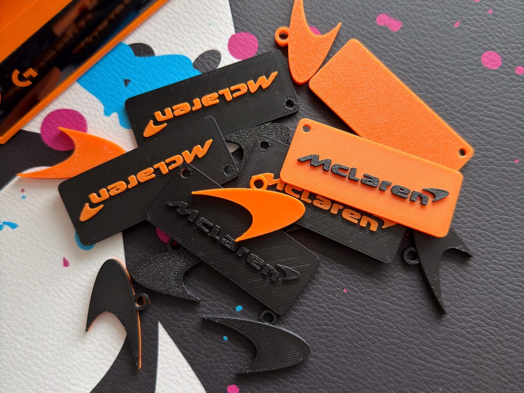 Mclaren Keychain – Motorsport Logo & Text Design – Racing Car Key ...