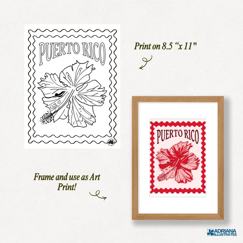 Puerto Rico Coloring Book, Boricua Nostalgia Art (PDF Download) - Etsy