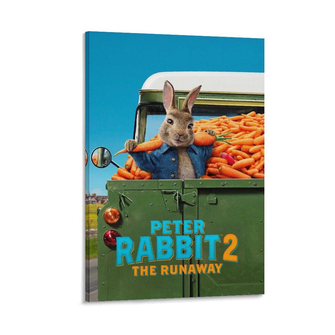Peter Rabbit 2 the Runaway Painting on Canvas Wall Art Poster Picture ...