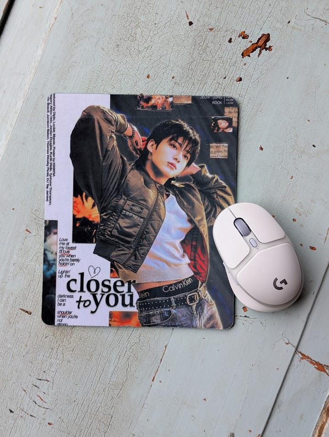 K-pop BTS Jungkook Mousepad | 8.5” X 7.1” - Etsy
