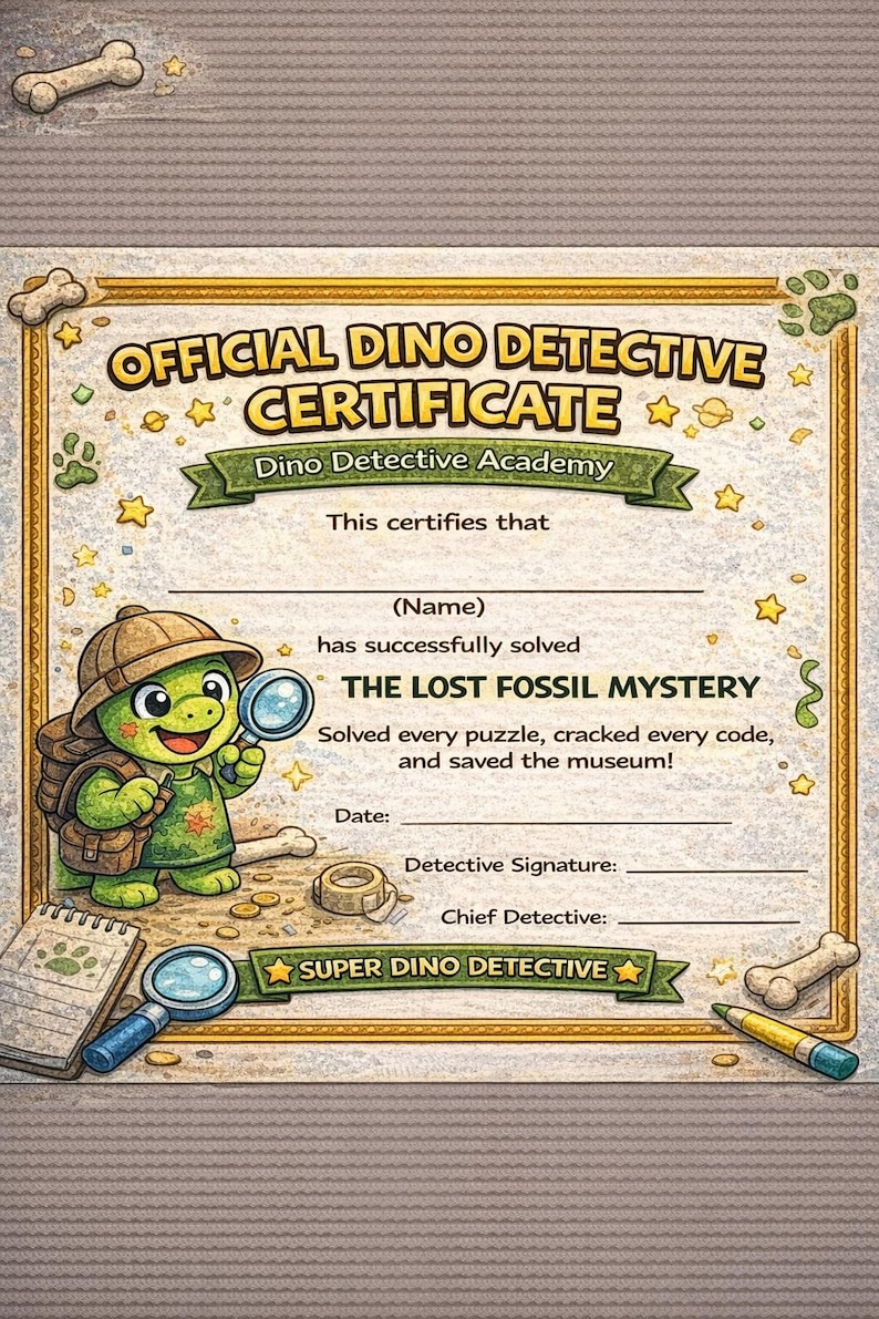 Dinosaur Escape Room – Kids Detective Game Book, Ages 6-10 (PDF ...