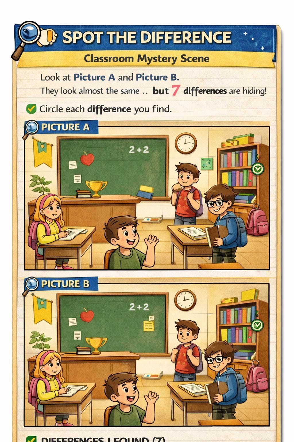 Printable Kids Detective Mystery Game – Clue Hunt & Logic Puzzles ...