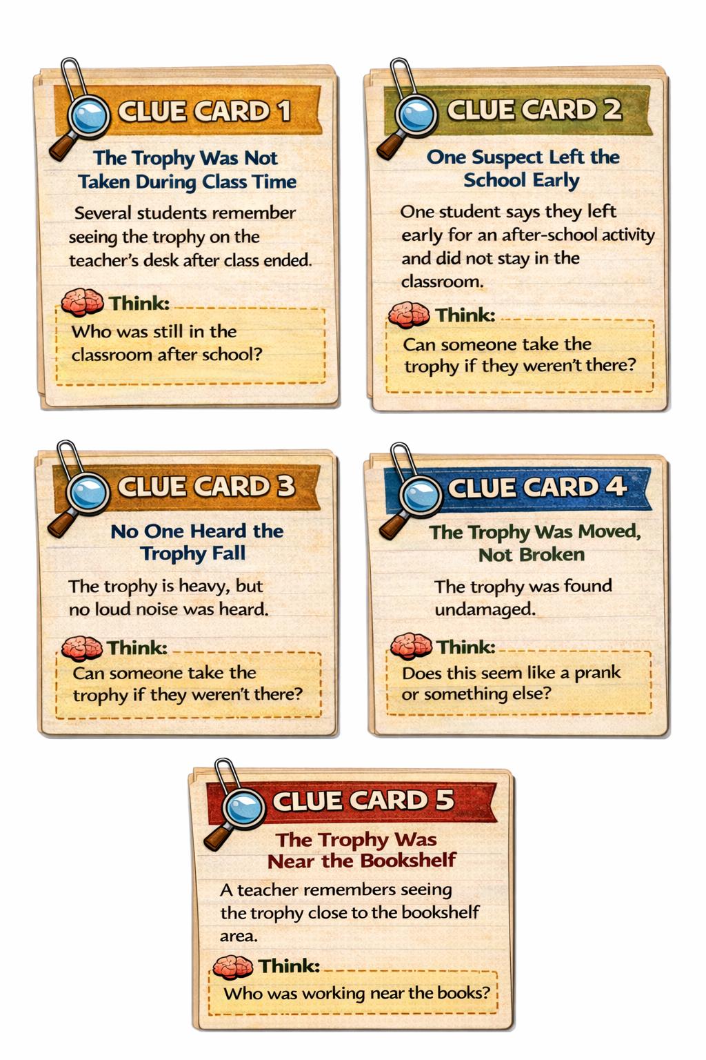 Printable Kids Detective Mystery Game – Clue Hunt & Logic Puzzles ...
