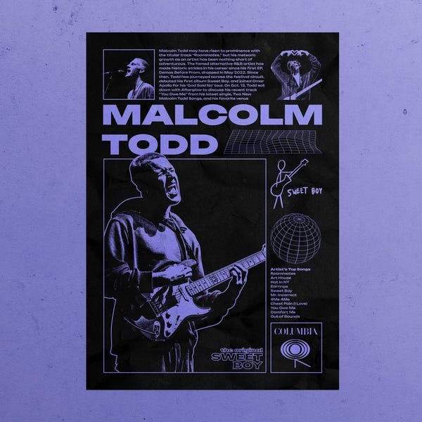 Malcolm Todd Poster - Etsy