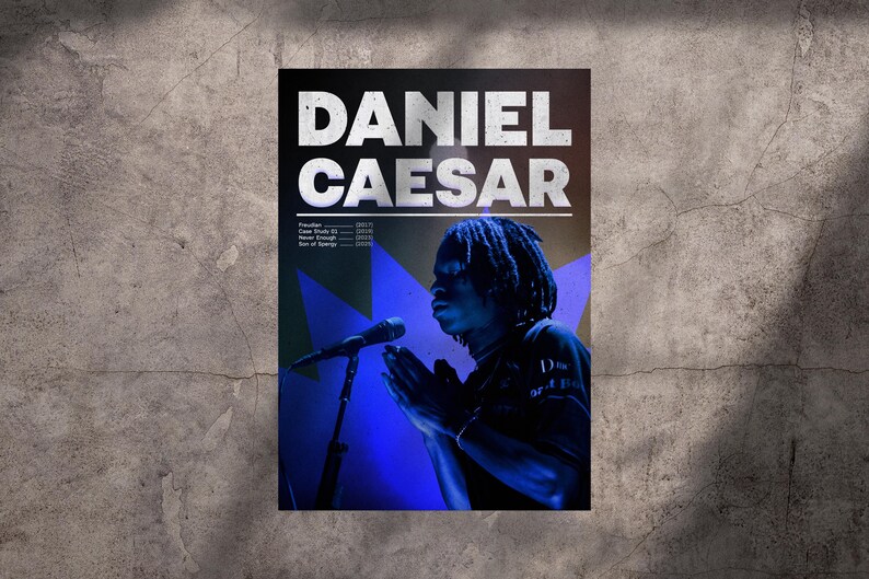 Daniel Caesar Poster 2026 Portrait A3 to Print - Etsy Canada