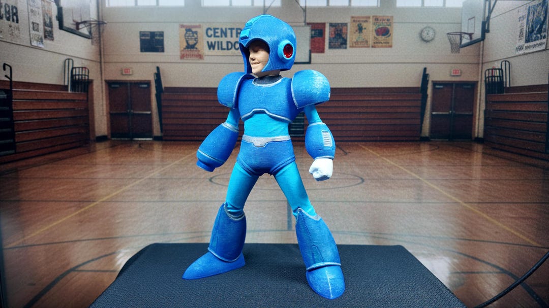 Mega Kid 3D Model With Removable Helmet - Optimal Print Quality and ...