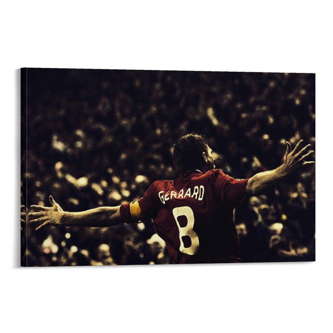 Steven Gerrard Canvas Print, Liverpool Football Club Wall Art - Etsy
