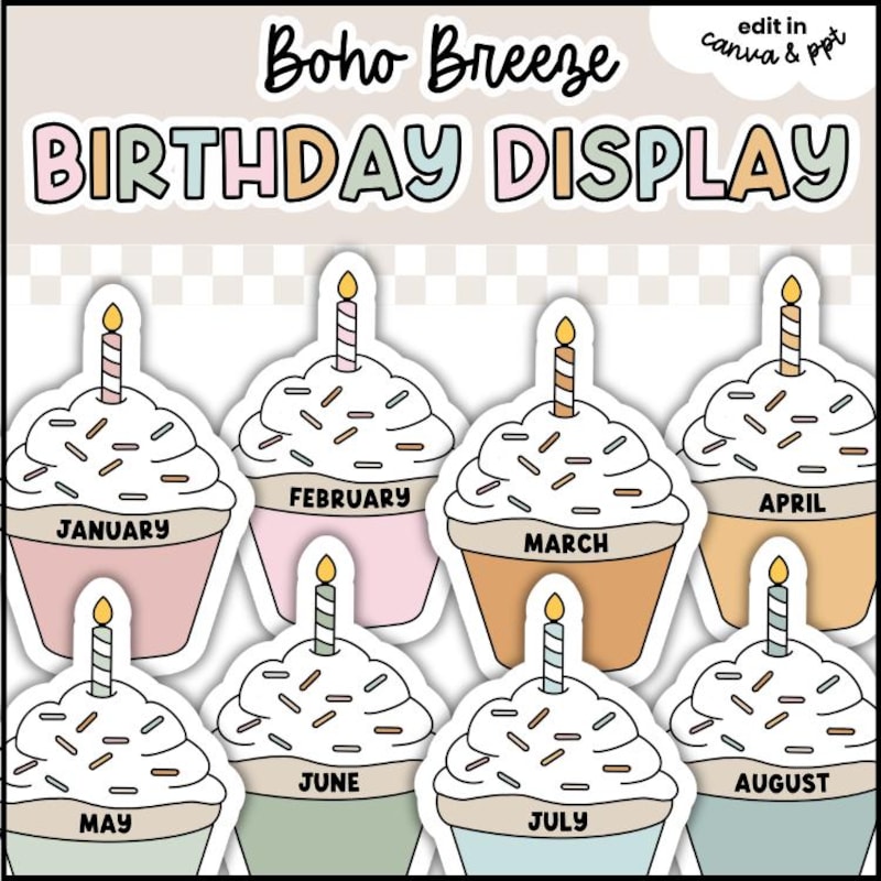 Boho Classroom Calendar - Etsy