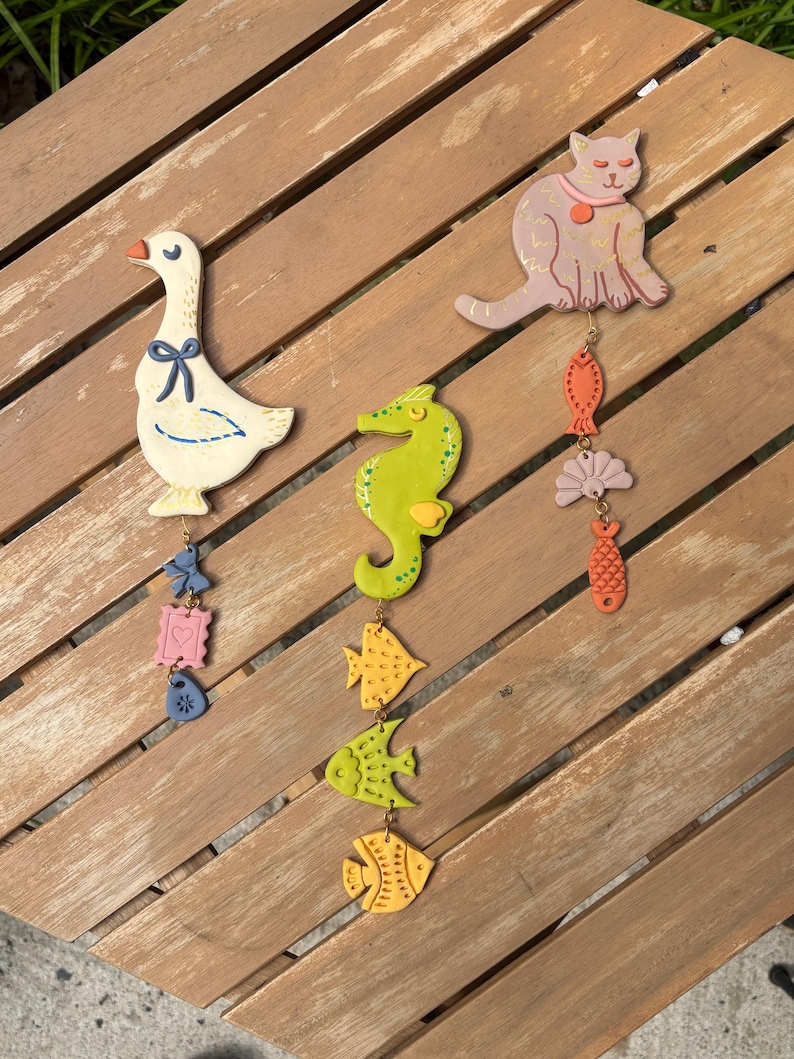 Handmade Polymer Clay Soufflé Animal Friends Refrigerator Magnets - Etsy