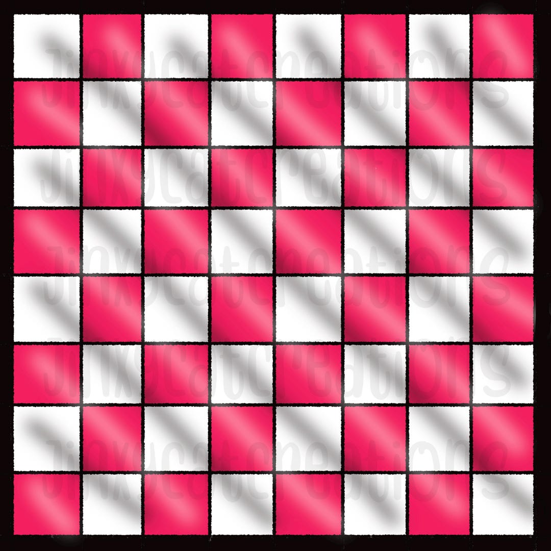 Red and White Checker Digital Pattern - Etsy