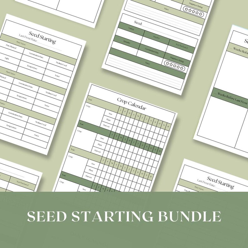 Seed Starting Bundle - Printable - Etsy