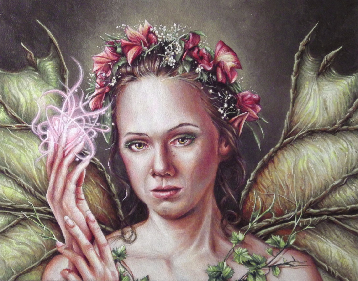 Tinkerbell Original Acrylic Portrait Painting - Etsy