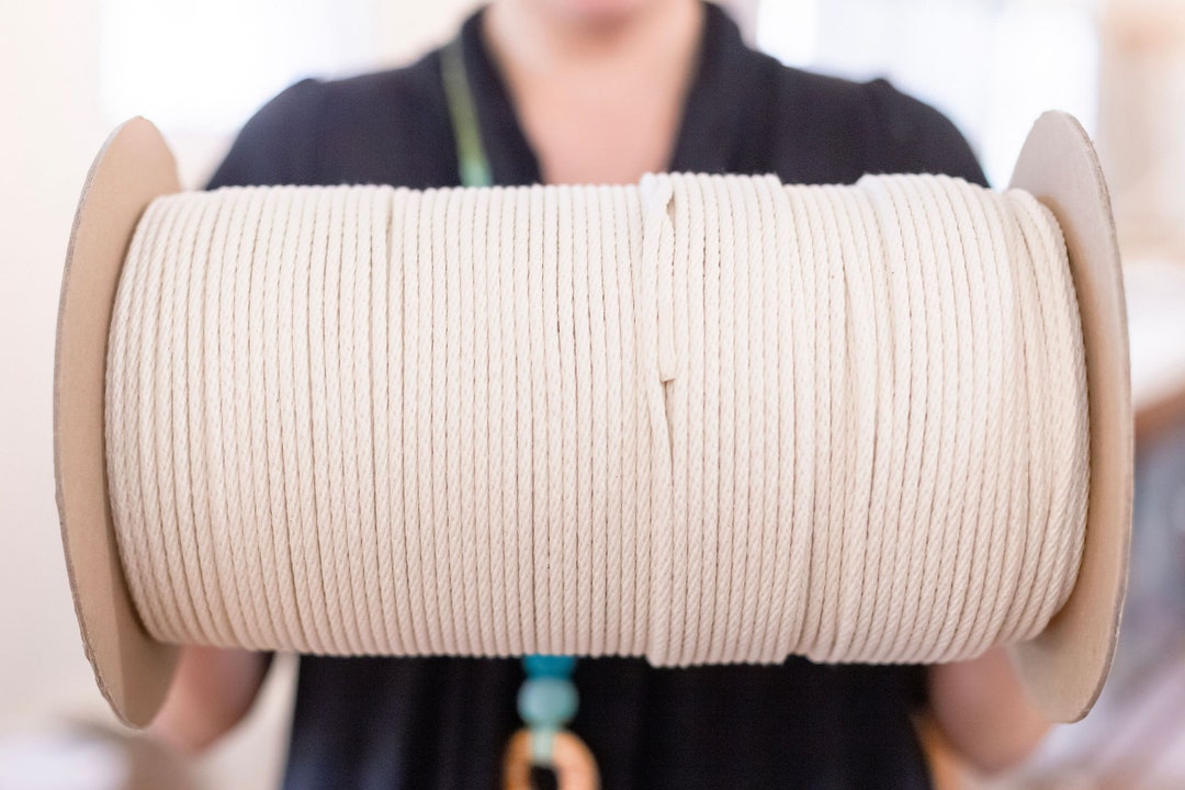 Specially Designed Spool 3/16" 100% Cotton Rope—5mm—american Made—1000 ...
