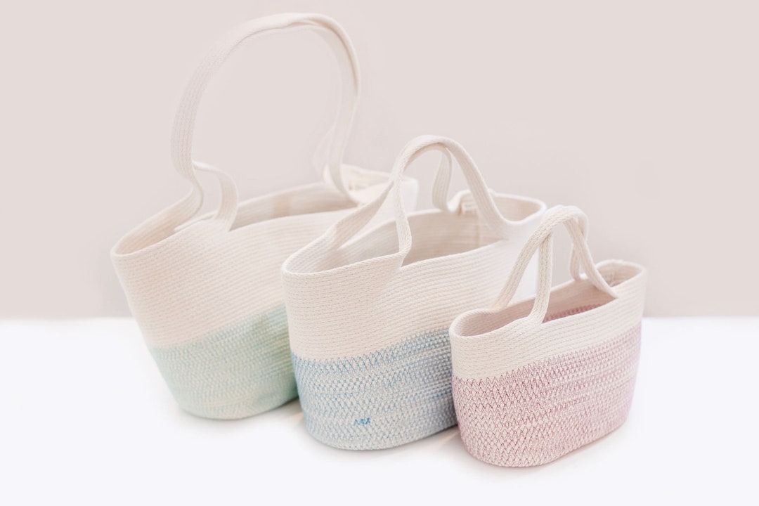 Coiled Rope Tote Bag PDF Pattern - Make Your Own Rope Purse Market ...