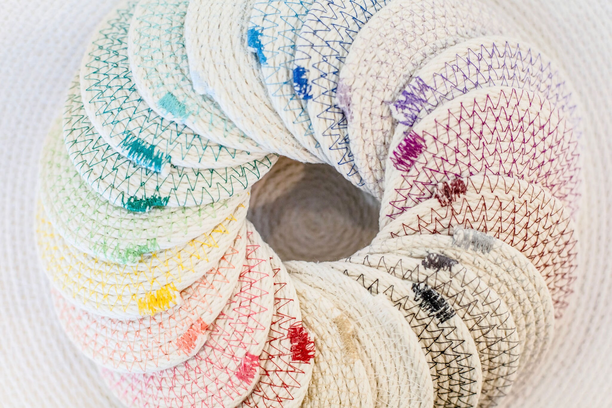 Coiled Rope Coaster PDF Pattern- Make Your Own Craft DIY Instant ...