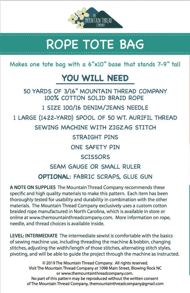 Coiled Rope Tote Bag PDF Pattern Make Your Own Rope Purse Market Basket ...