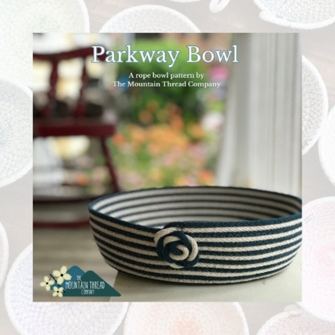Coiled Rope Parkway Bowl PDF Pattern- Make Your Own Craft DIY Instant ...