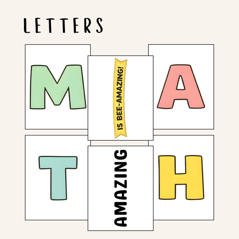 Bee Math Bulletin Board Kit, Printable, Editable Classroom Decor ...