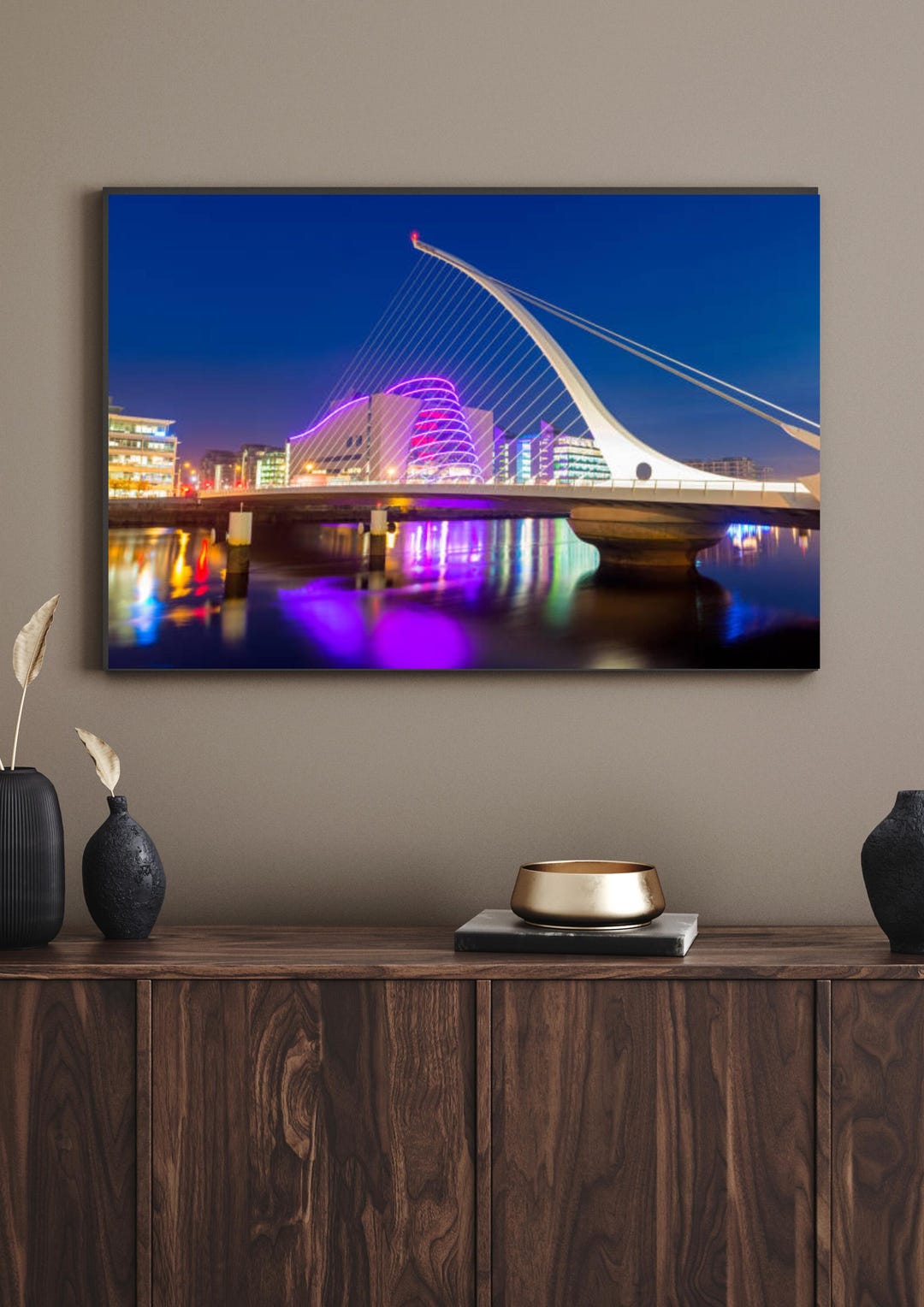Dublin Skyline Art Print, Ireland Cityscape, Minimalist Wall Decor ...