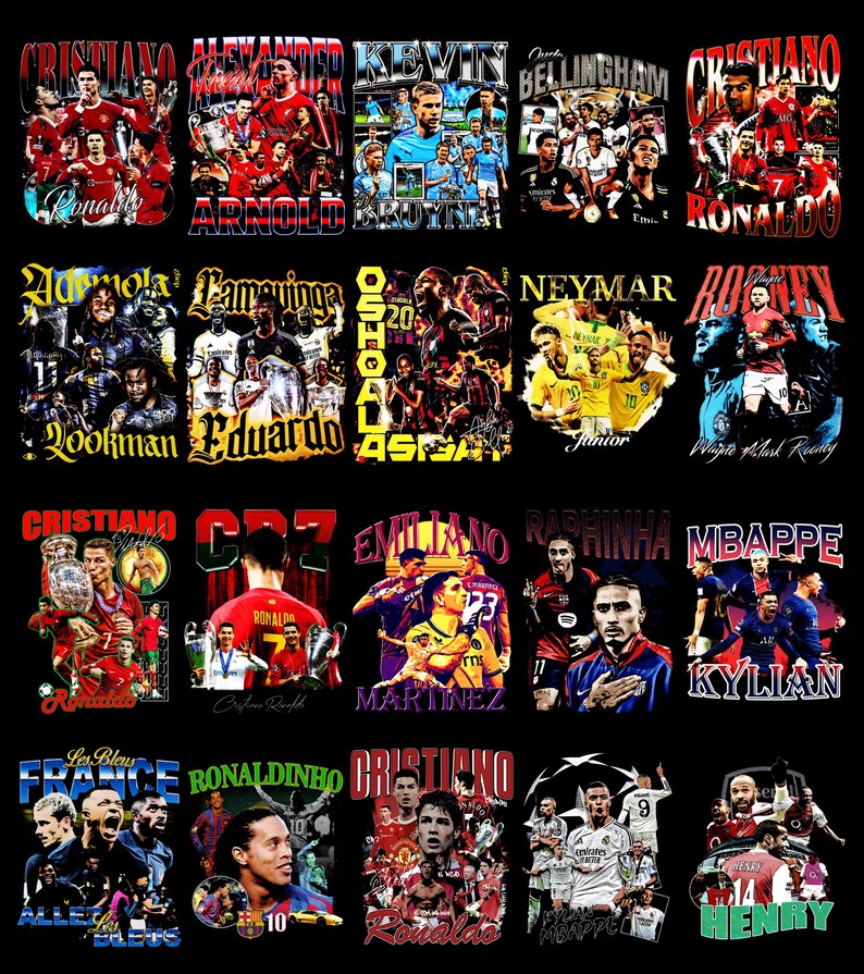 60+ Halftone Bootleg Football Designs PNG – Vintage Street Sports ...