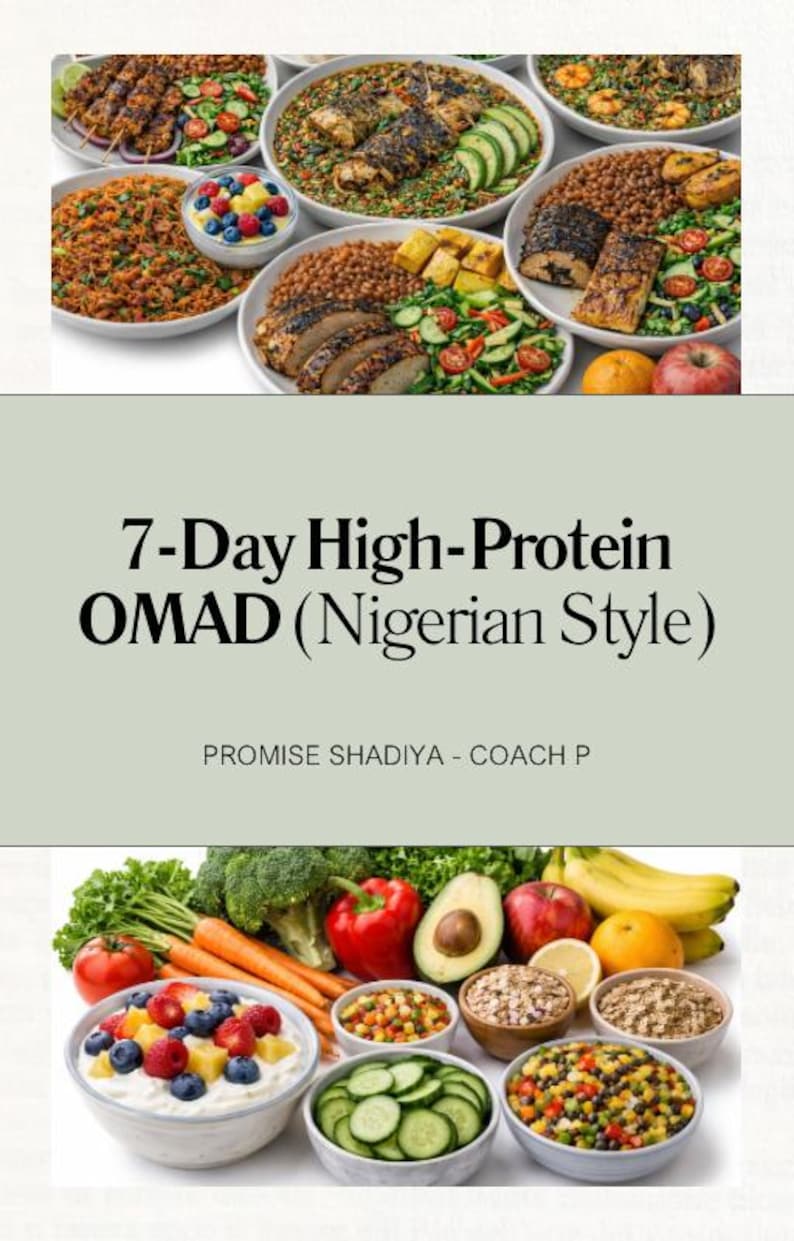 7-day High-protein OMAD (nigerian Style) - Etsy Canada