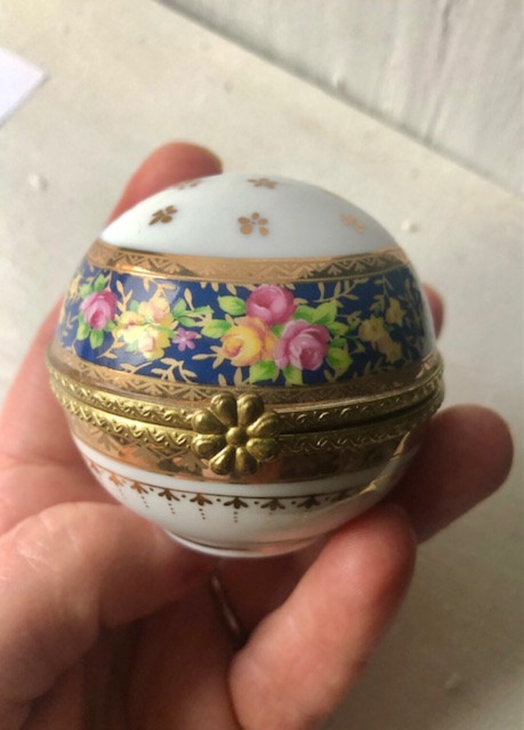 Porcelain Vintage Mini " Secret Box" ,porcelain Ball ,engagement and ...